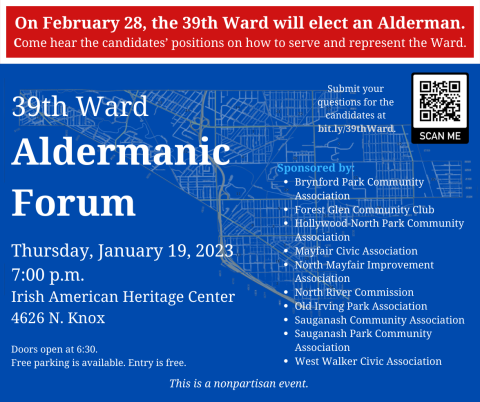 Join us for the 39th Ward Forum on January 19th! | Sauganash Community ...